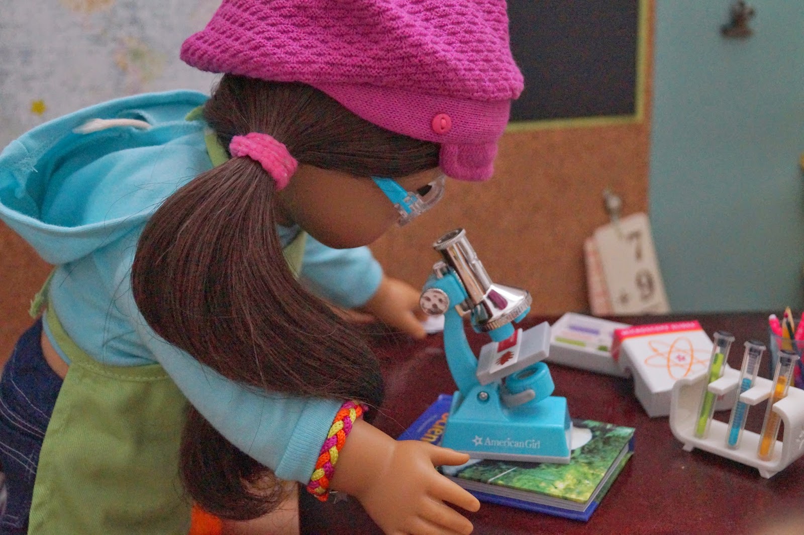 American Girl Doll Play: School Days...a Day in Science Class