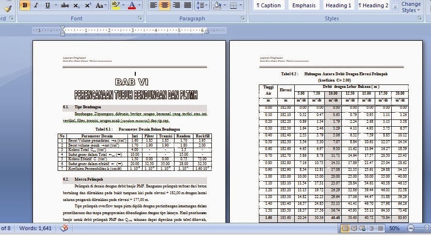 KUMPULAN RAB DAN LAPORAN IRIGASI DAN BANGUNAN AIR: CONTOH RAB DAN ...