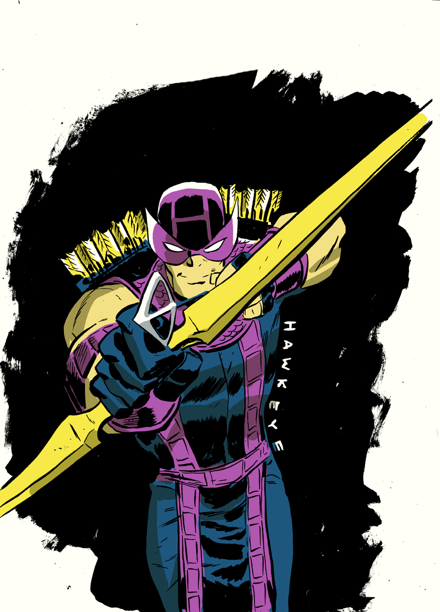 dan mcdaid: Hawkeye - IN COLOR!