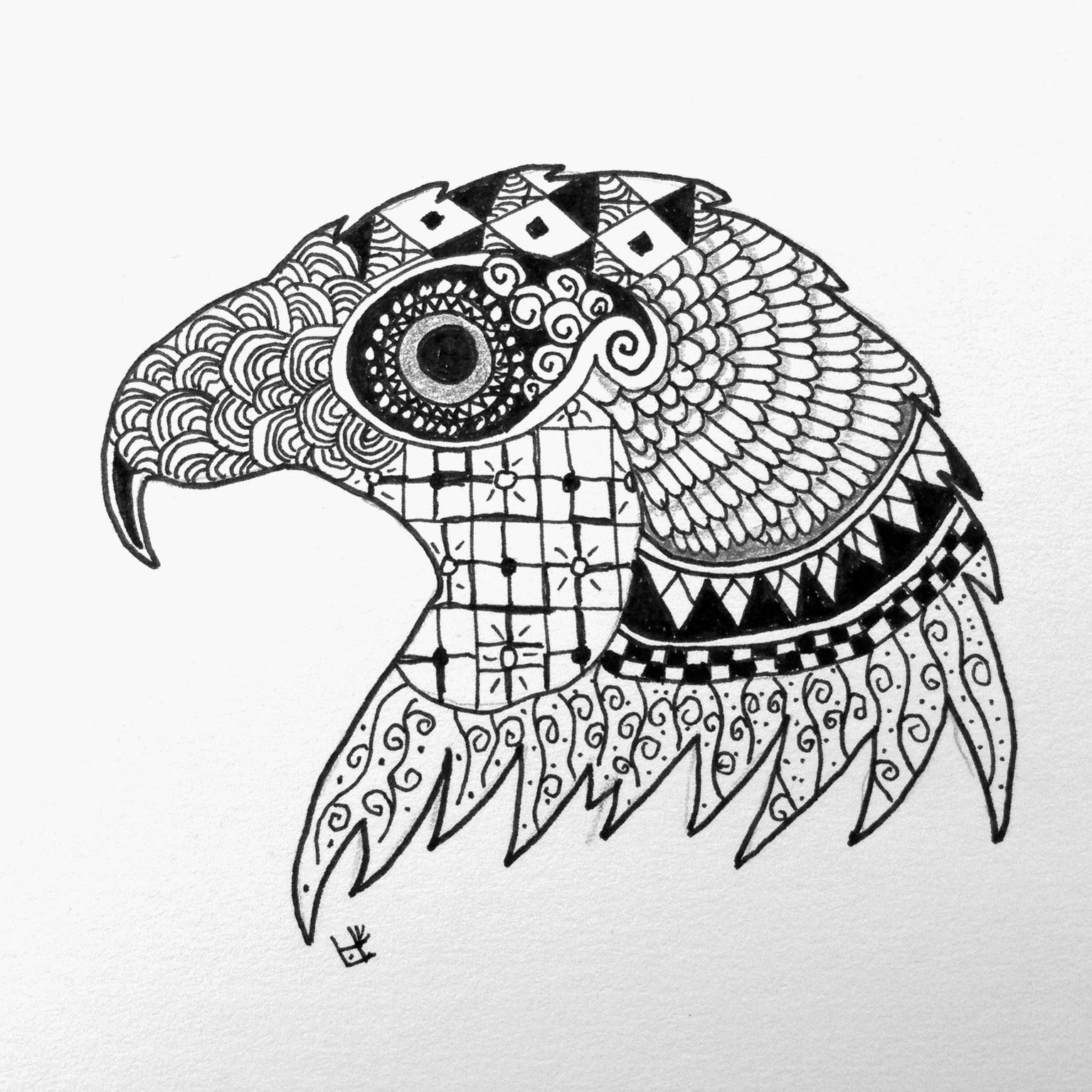 Zentangle Zoo: Eagle