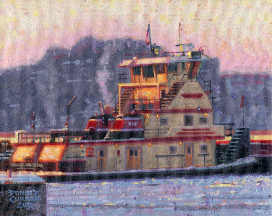 DONALD CURRAN FINE ART: RIVER TUGBOAT