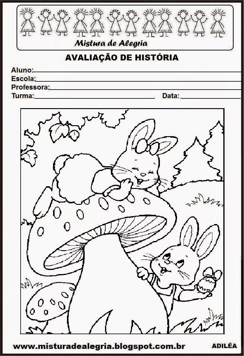 Capa De Prova Pascoa Colorida - RETOEDU