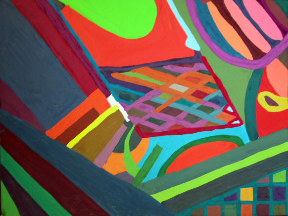 2D Visual Art - Fox: Positive Negative Space Painting