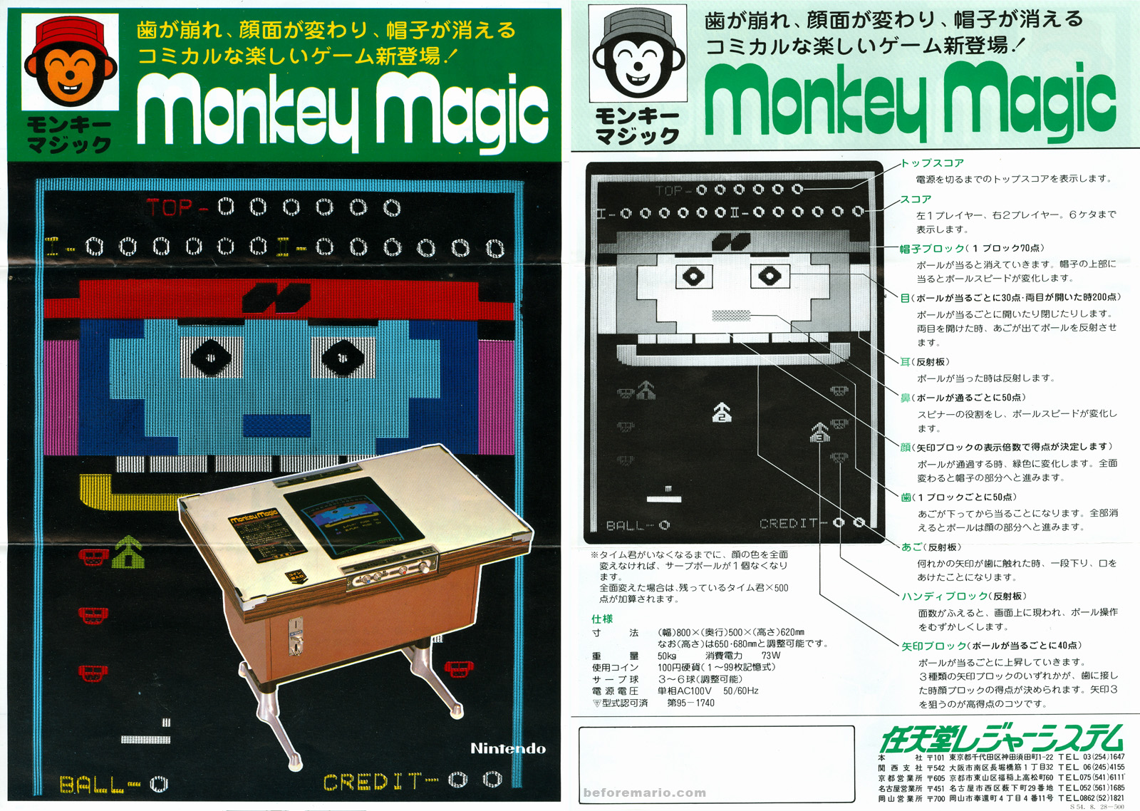 beforemario: Nintendo Monkey Magic (モンキーマジック, 1979)