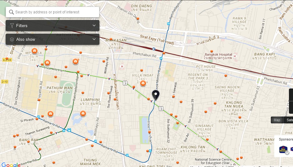 Soi Cowboy Bangkok Map - Tourist Attractions in Bangkok Thailand ...