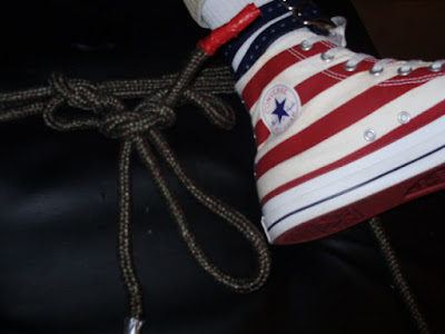 Asicswrestone: BONDAGE IN HIGH TOP CONVERSE STARS AND BARS - PART II