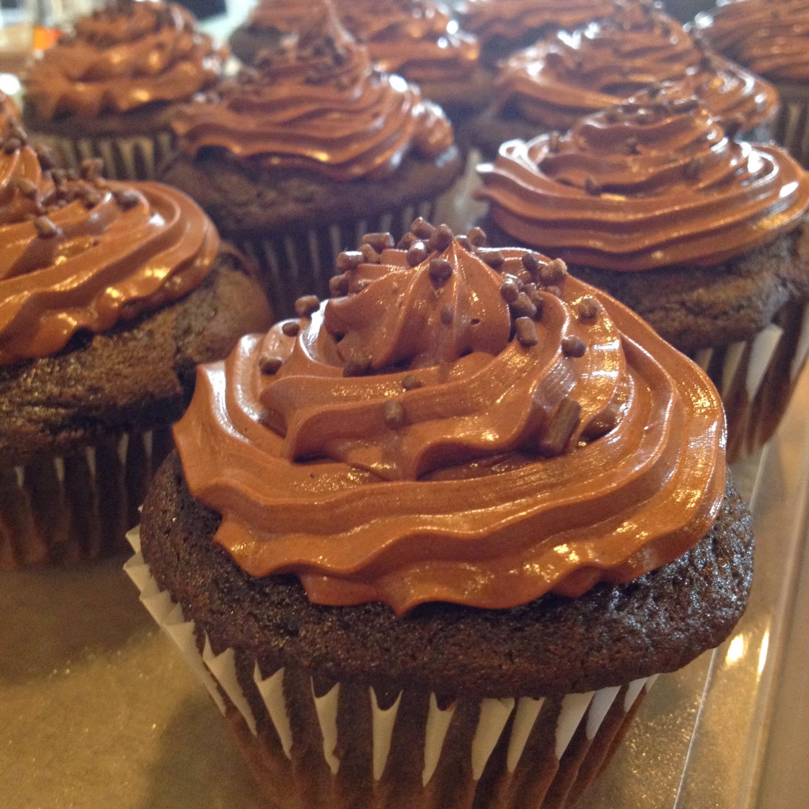 Moment of Sunshine: Dark Chocolate Espresso Cupcakes