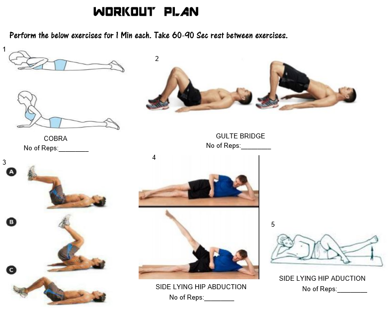 Health and Fitness: Workout Plan