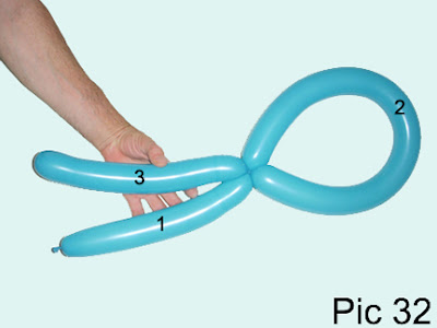 Balloon animals twisting instructions: Balloon bunny
