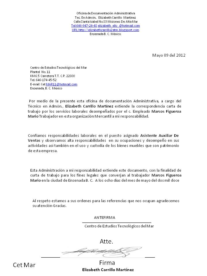 Guia documentacion Administrativa 2a: ESTRUCTURA DE LA CARTA LATIN ...