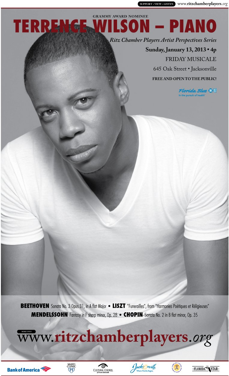 AfriClassical: Terrence Wilson, Piano, in Ritz Chamber Players Artist ...