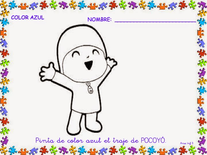 INFANTILES DE ANA V.: LOS COLORES: EL COLOR AZUL