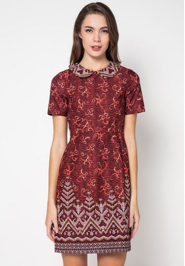 35 Model Dress Batik Modern Masa Kini 2019, Terbaru! | Model Baju Batik ...