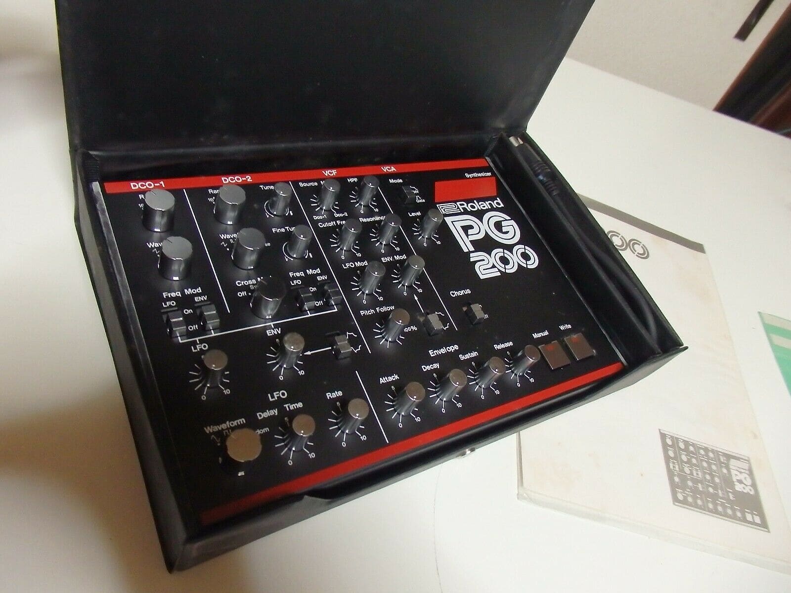 MATRIXSYNTH: Roland PG-200 Programmer w/ Original Box, Case, & Docs