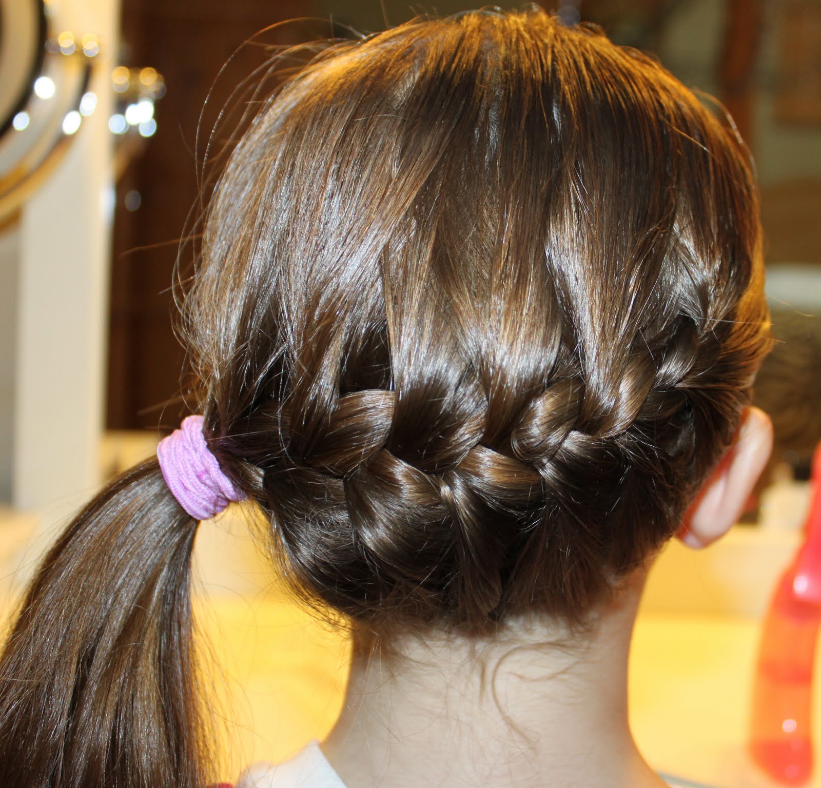 Hairstyles for Girls.. The Wright Hair: Low French Braid to Side Pony
