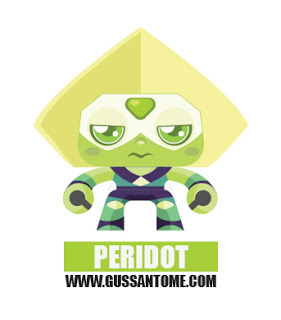 Mini Steven Universe Peridot Papercraft | Papercraft Paradise ...