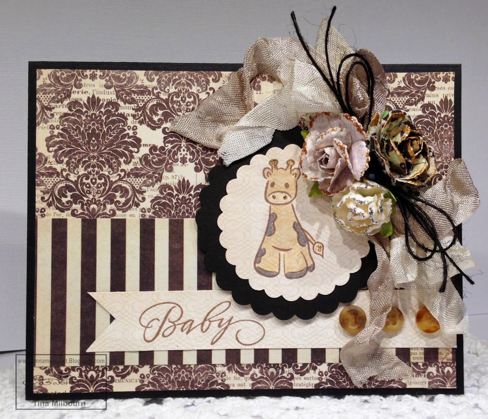 Confessions of a DeNami Addict: Elegant baby Card