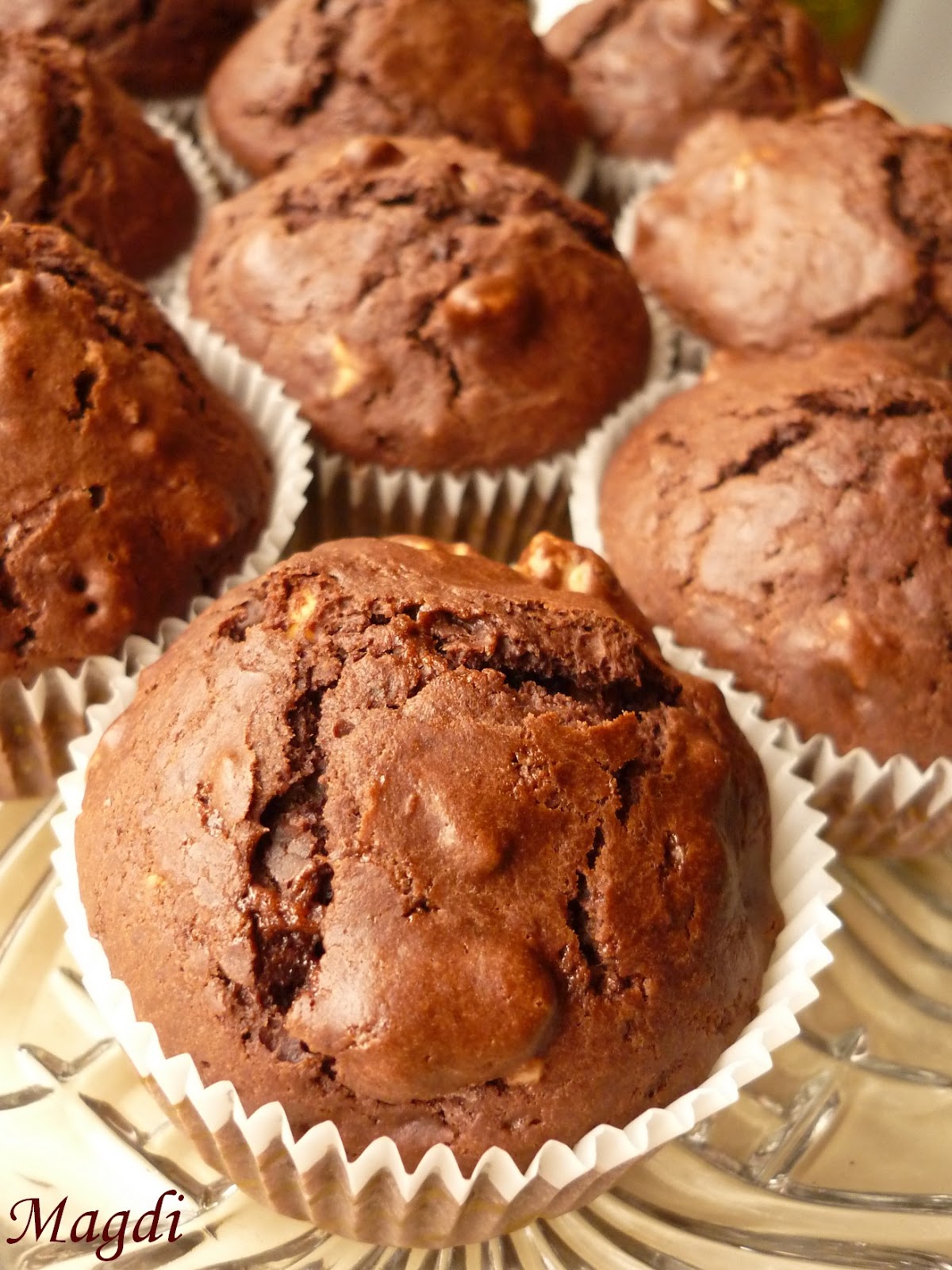 Magdi konyhája: Kakaós-diós muffin