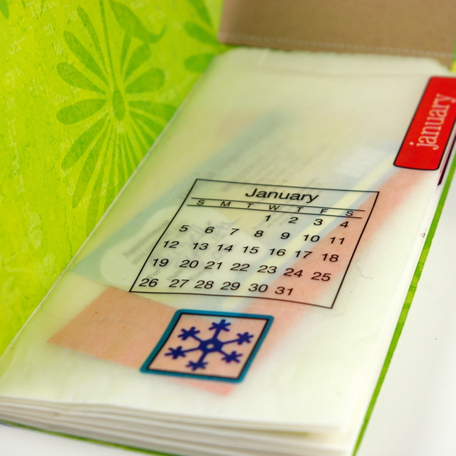 SRM Stickers: Purse Sized Mini Calendar by Michelle