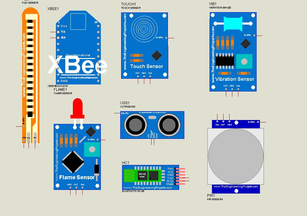 Library Arduino, Ultrasonic, LCD, SIM900D, Sensor Gas, RTC For Proteus ...