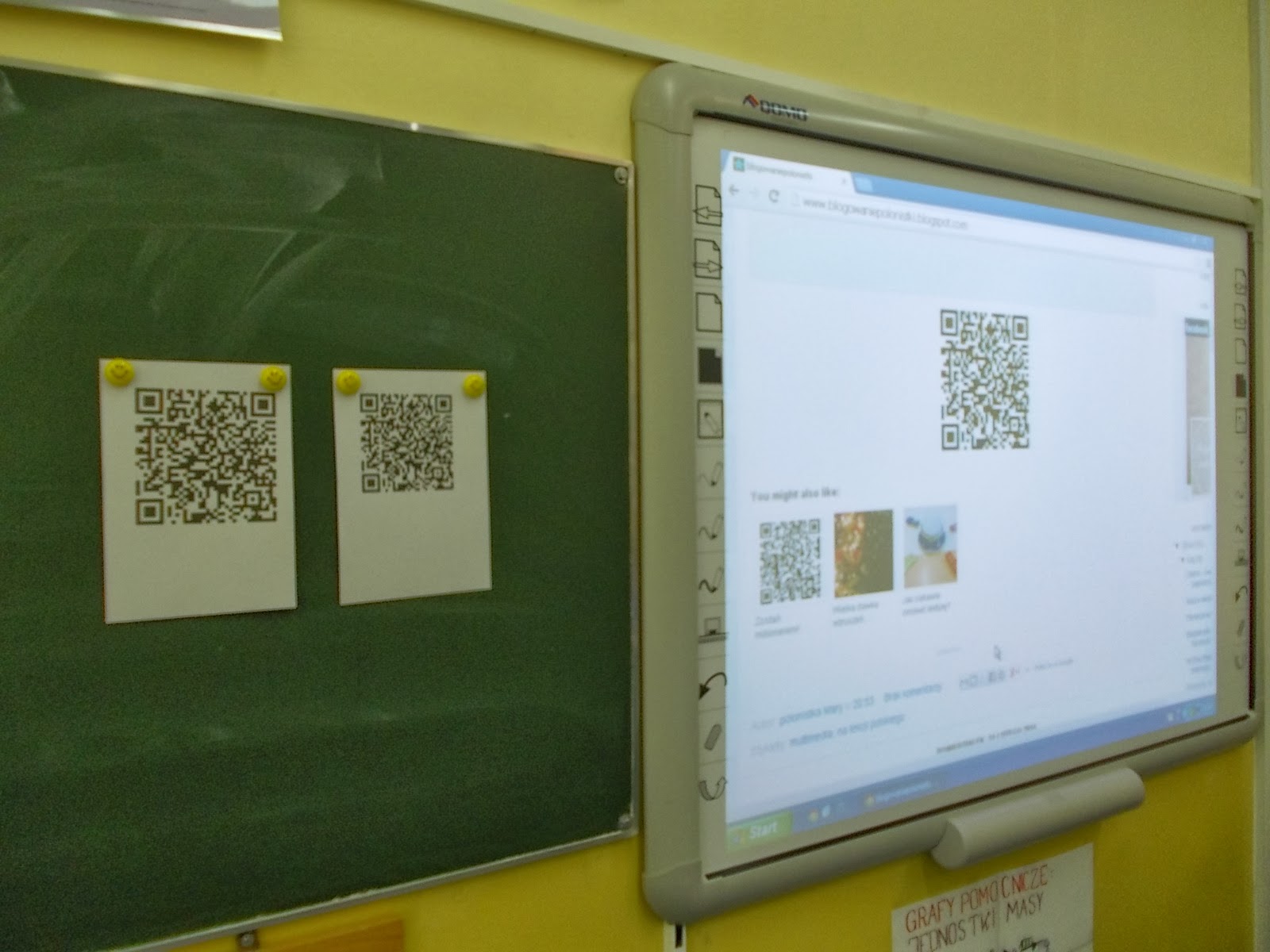 blogowaniepolonistki: Pierwsze spotkanie z kodami QR