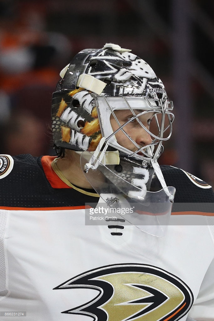 I Love Goalies!: John Gibson 2017-18 Mask