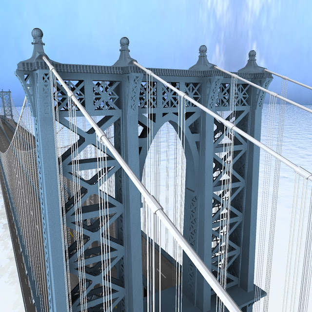 Manhattan Bridge 3D Model