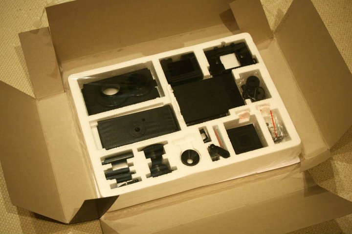 Kevinmuji: Airbrush woodgrain on Recesky DIY TLR camera