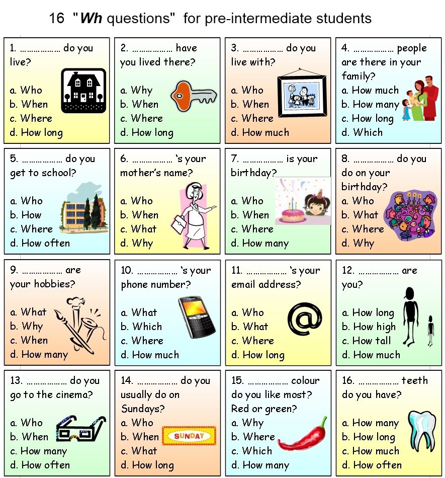 Rosana´s English Blog: "Wh Questions" Poster