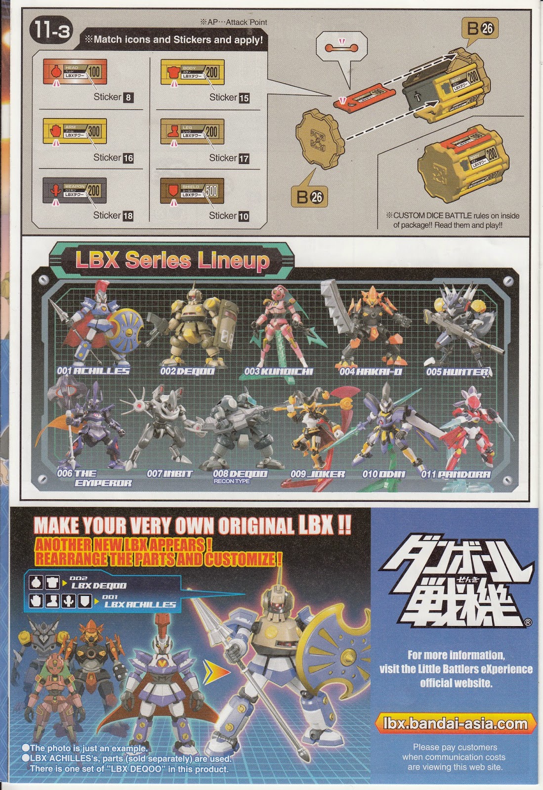 Loot of the Day: LBX DEQOO - Instruction Manual