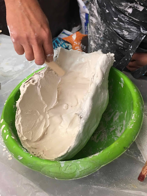 brigitte RIO: Moulage tête, 2° tentative