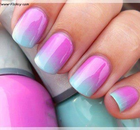 Amazing Double Shaded Nail Art ~ Flickcy