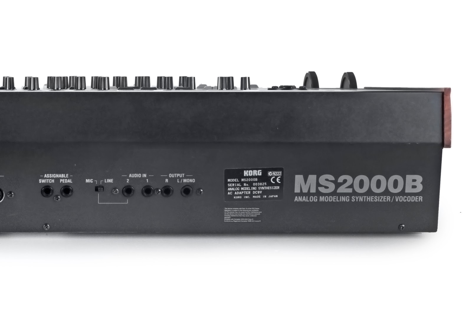 MATRIXSYNTH: Korg MS2000B SN 003825