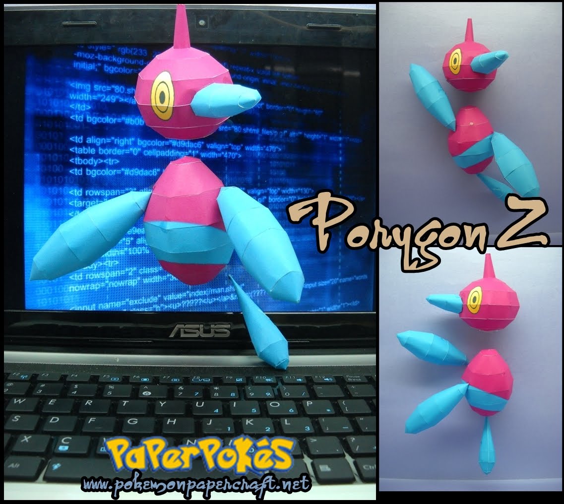 Paperpokés - Pokémon Papercraft: PORYGON-Z