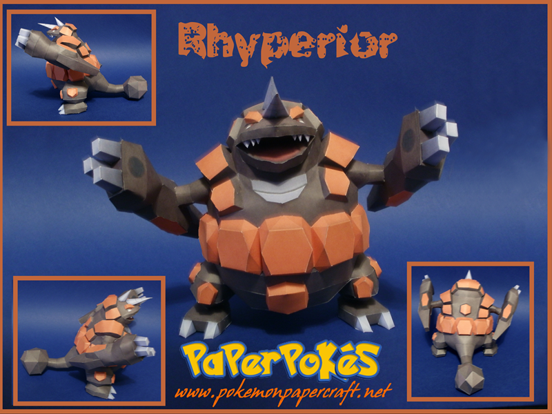 PaperPokés - Pokémon Papercraft: RHYPERIOR