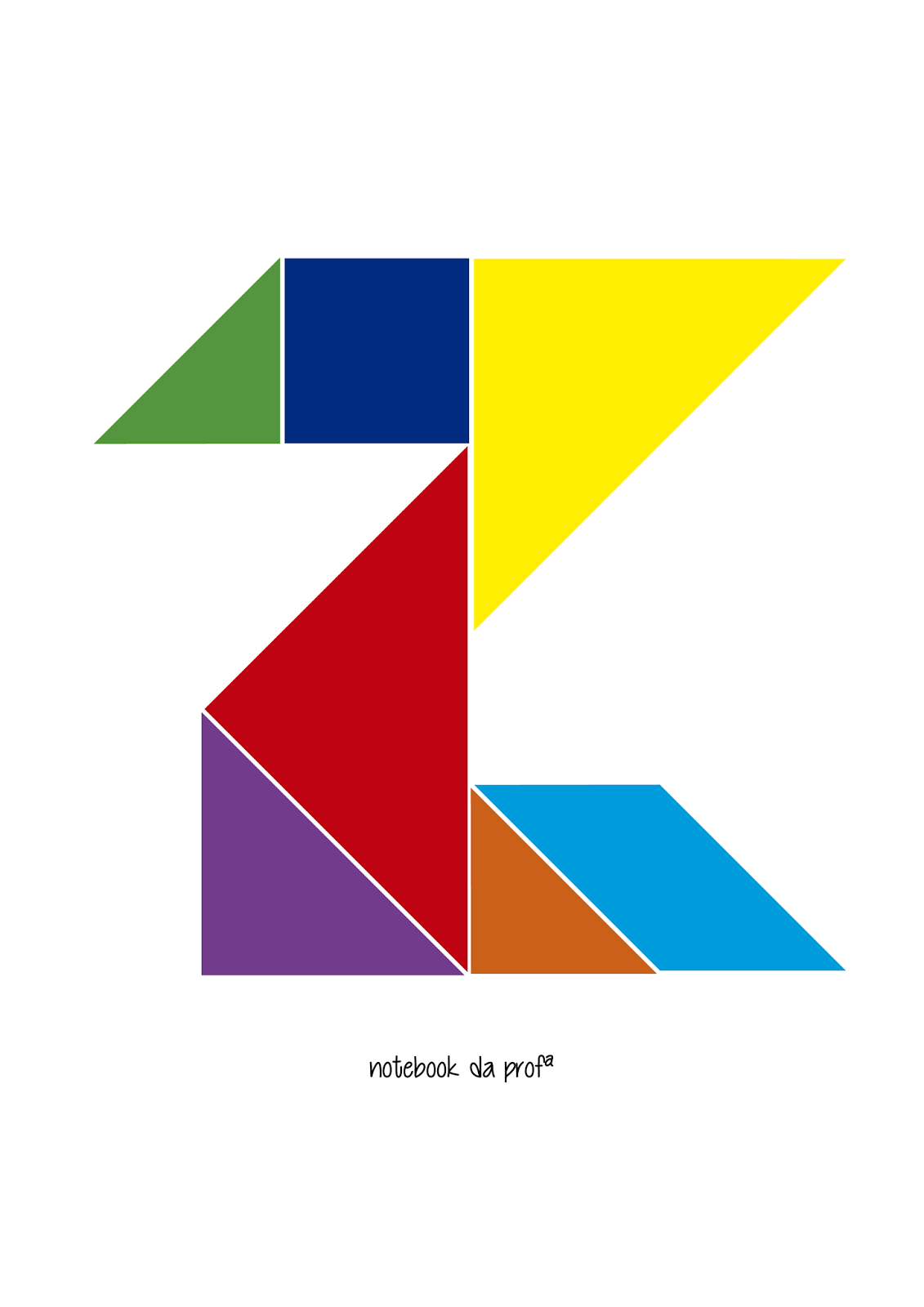 Notebook da Profª: Alfabeto Tangram | Abecedario, Actividades de ...