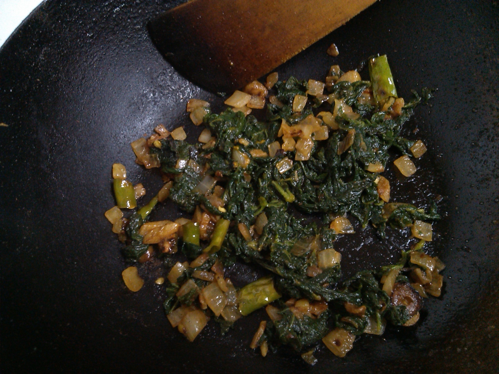 Bethica's Kitchen Flavours: Kumro Pata Bata (Pumpkin Leaves Chutney ...