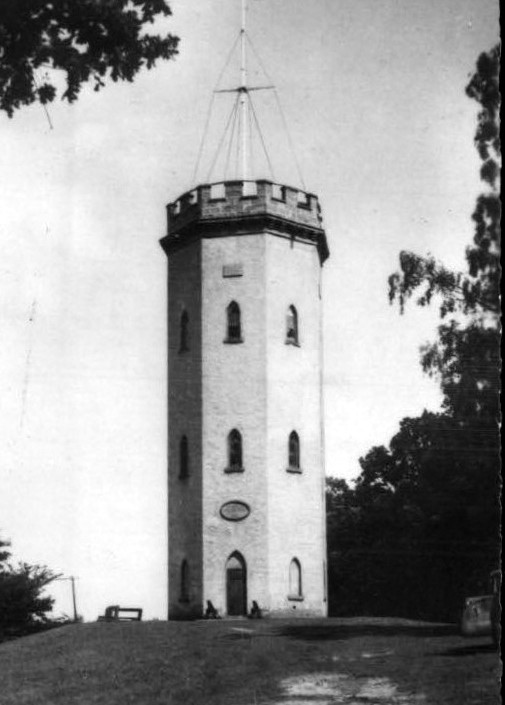 Tour Scotland: Old Photograph Nelson's Tower Forres Scotland