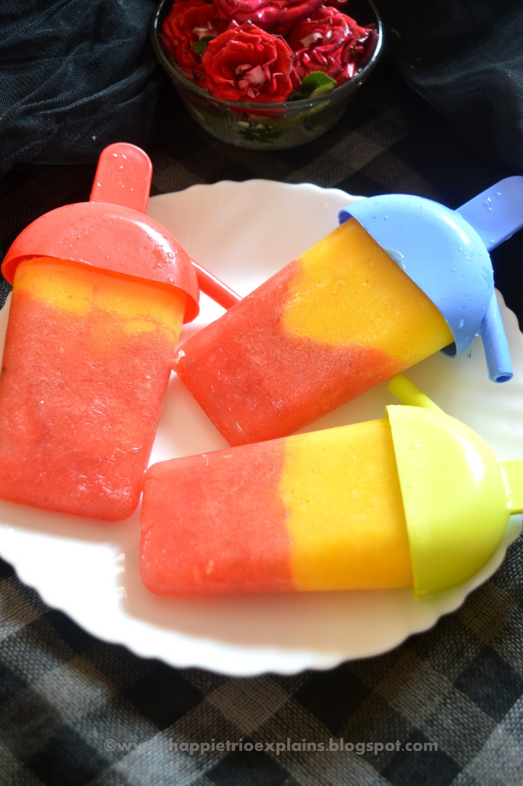 Mango and WaterMelon Popsicles - Cook with Sharmila