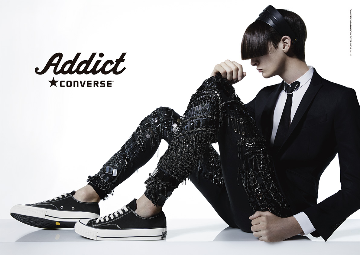 Male Model Otaku: Corentin Renault: CONVERSE ADDICT AW14 Campaign