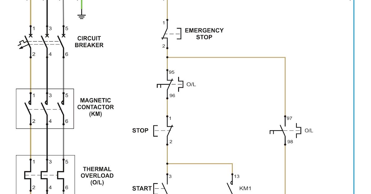電氣生涯 Electrical Life: 電機控制電路 - 直接起動及控制線路 Direct On Line Starter with ...