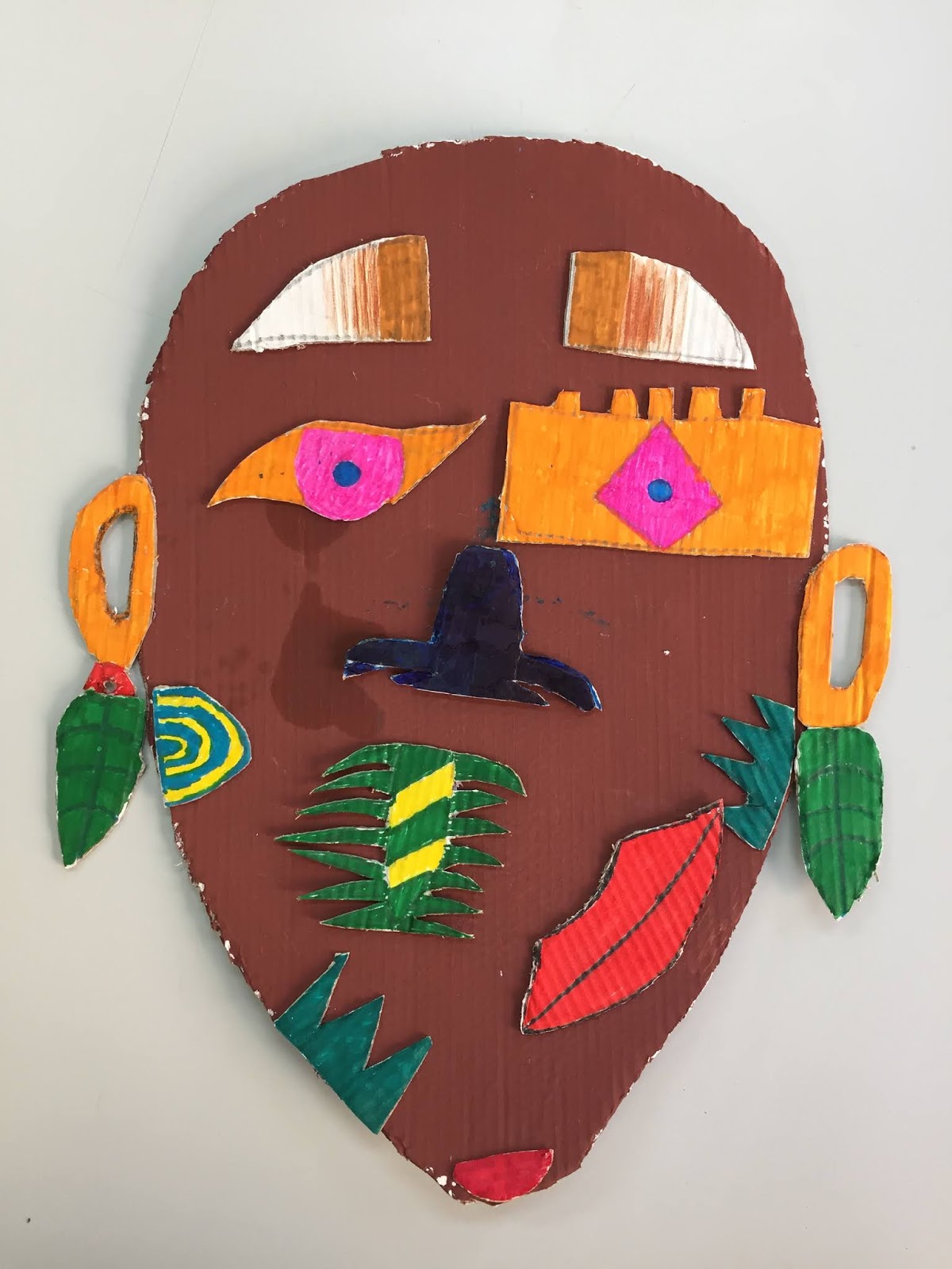 TREBALLS ARTÍSTICS: CUBIST AFRICAN MASK