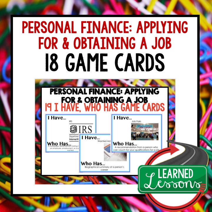 Economics, Free Enterprise Game Cards, Test Prep - Learned Lessons ...