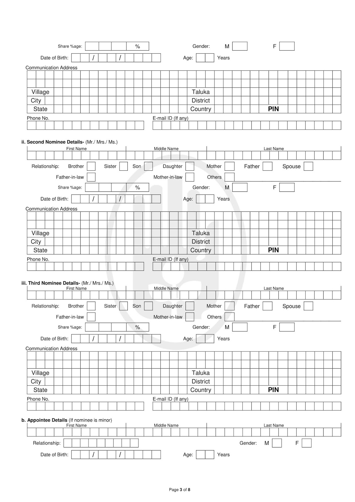 Know it as required: PLI POSTAL LIFE INSURANCE SCHEME-PLI Proposal Form