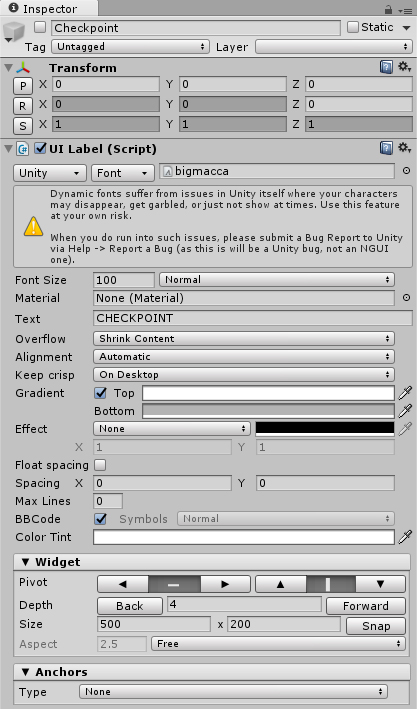 ANIMAATIO JA PELIT: Unity platformer - checkpoint