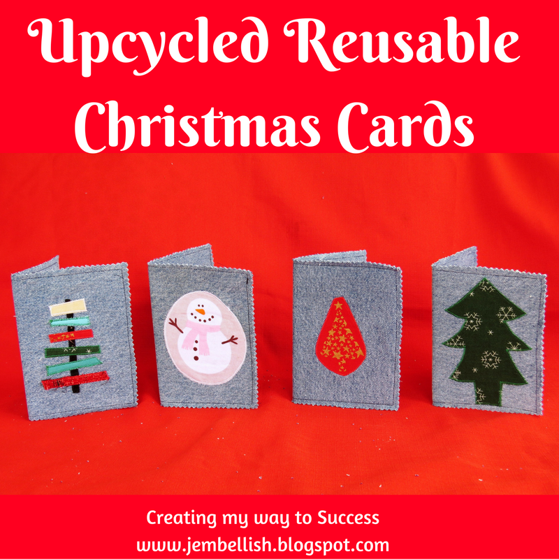 Creating my way to Success: More Upcycled Reusable Christmas Cards