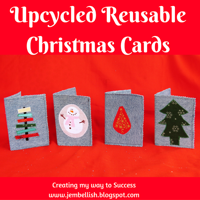 Creating my way to Success: More Upcycled Reusable Christmas Cards