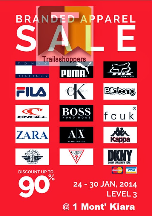 Branded Apparel Sale END 30 JAN 2014 Zara Dockers GUESS ...