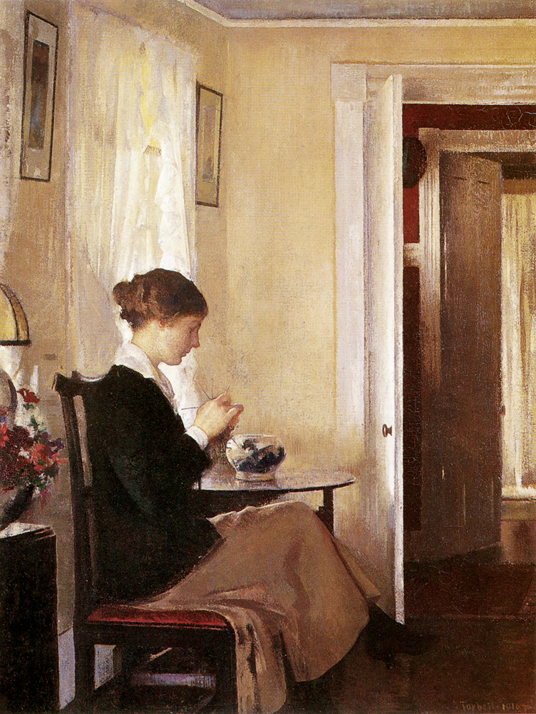 Painting of Edmund Charles Tarbell artist, Edmund Charles Tarbell paintings