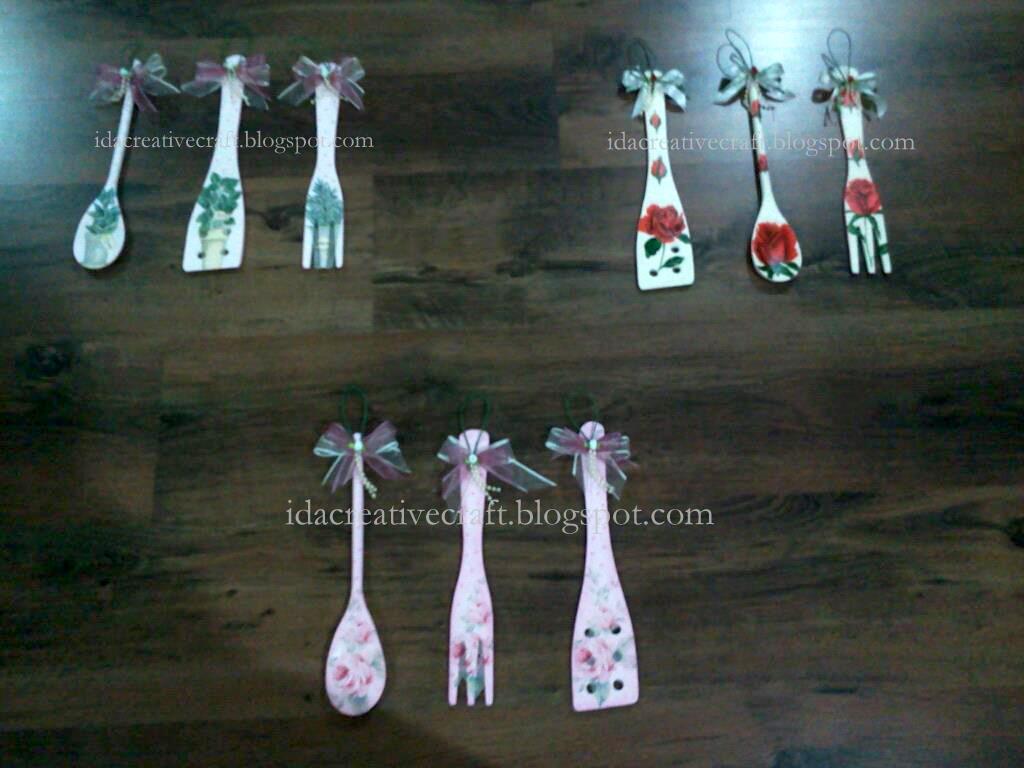 DECOUPAGE - WOODEN LADLE | Ida's Creative Craft